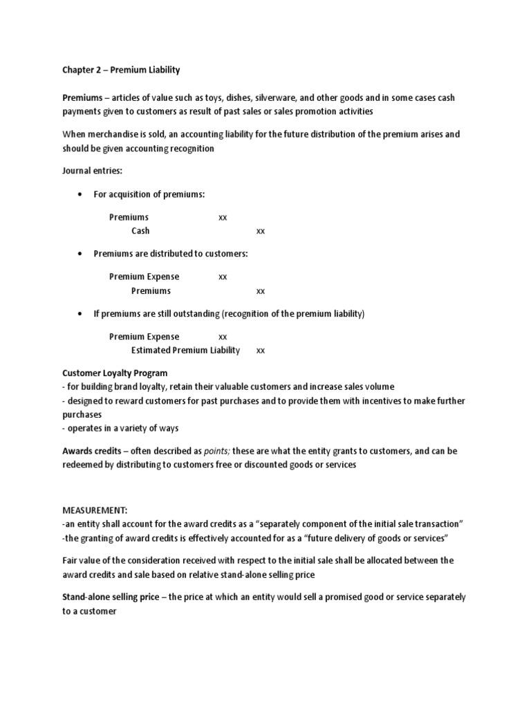 Premium Liability Summary | PDF | Insurance | Revenue