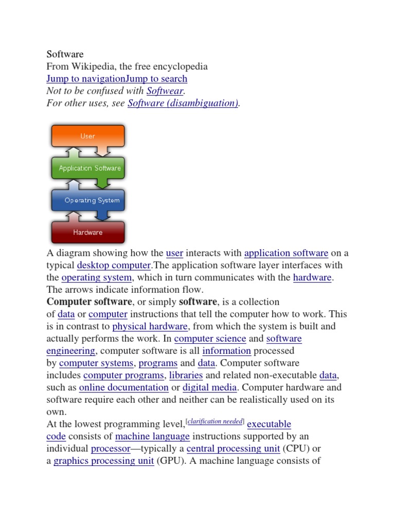 Not To Be Confused With - For Other Uses, See .: Software | PDF ...