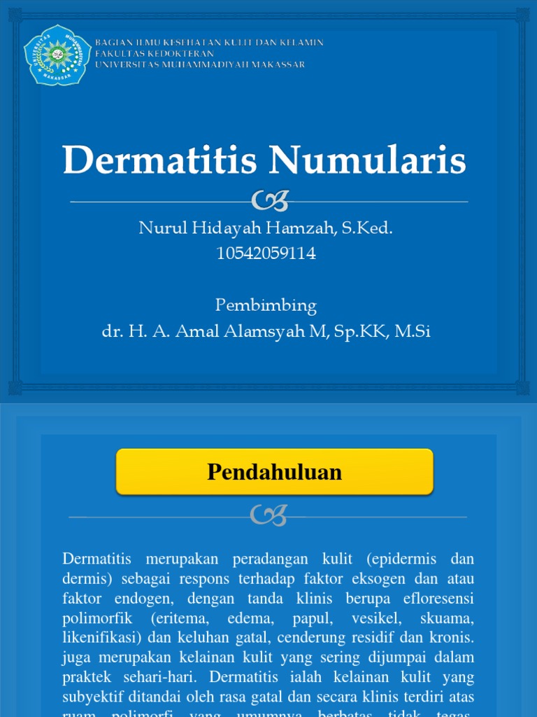Lapsus Dermatitis Numularis | PDF