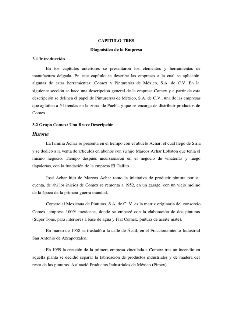 Diagnóstico De Empresa Pdf Ciudad De México Calidad Comercial