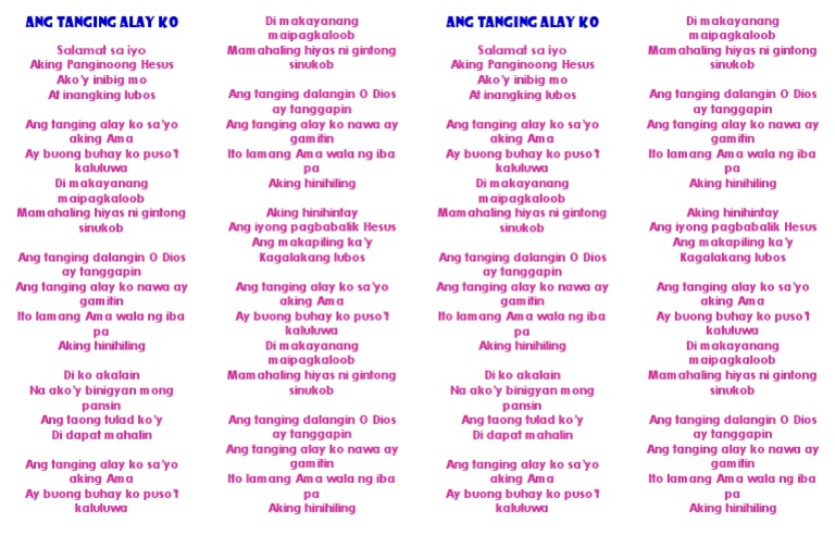 Ang Tanging Alay Ko | PDF