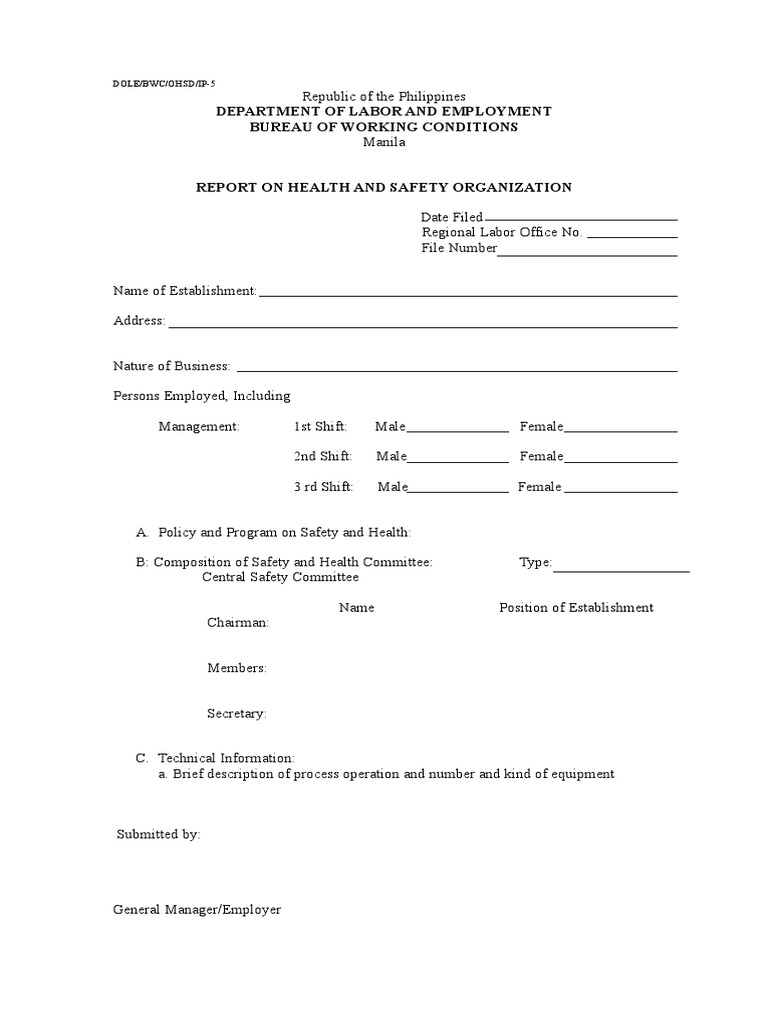 Dole Report on Safety Committee Structure | PDF | Occupational Safety ...