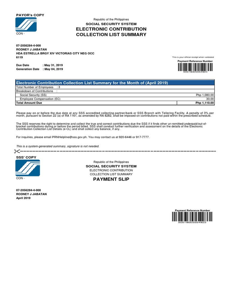 Electronic Contribution Collection List Summary | PDF | Social ...