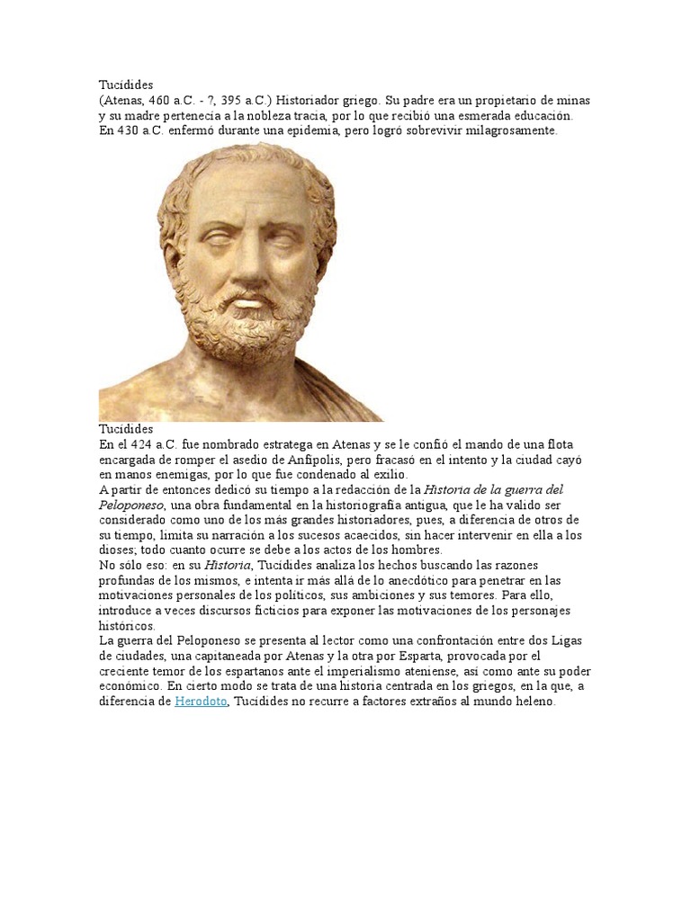 Tucídides | PDF | Tucídides | Guerra del Peloponeso