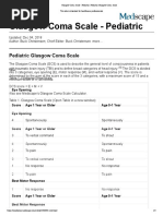 Modified Glasgow Coma Scale For Infants and Children | PDF | Pain | Coma