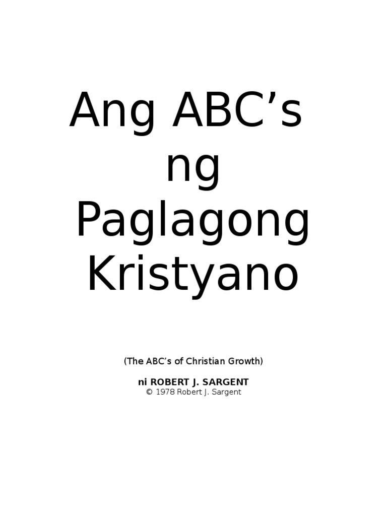ABC Tagalog Version | PDF