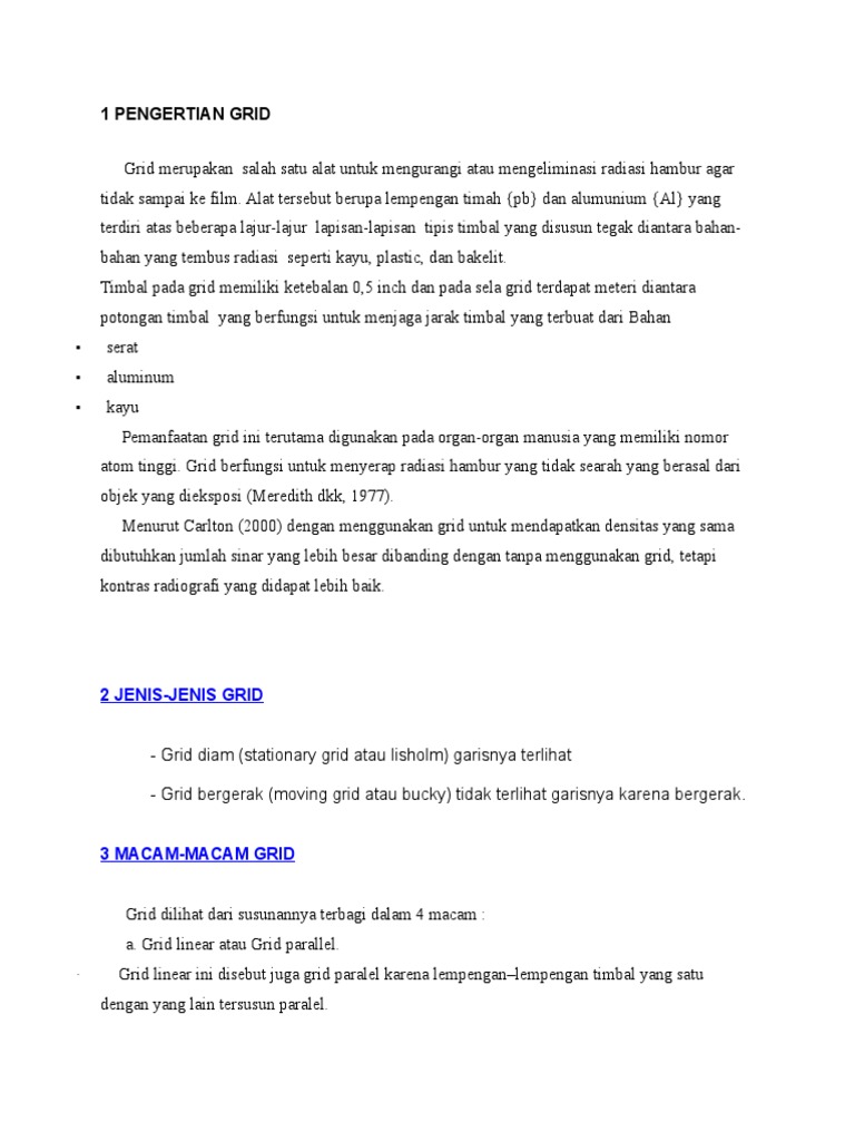 1 Pengertian Grid | PDF