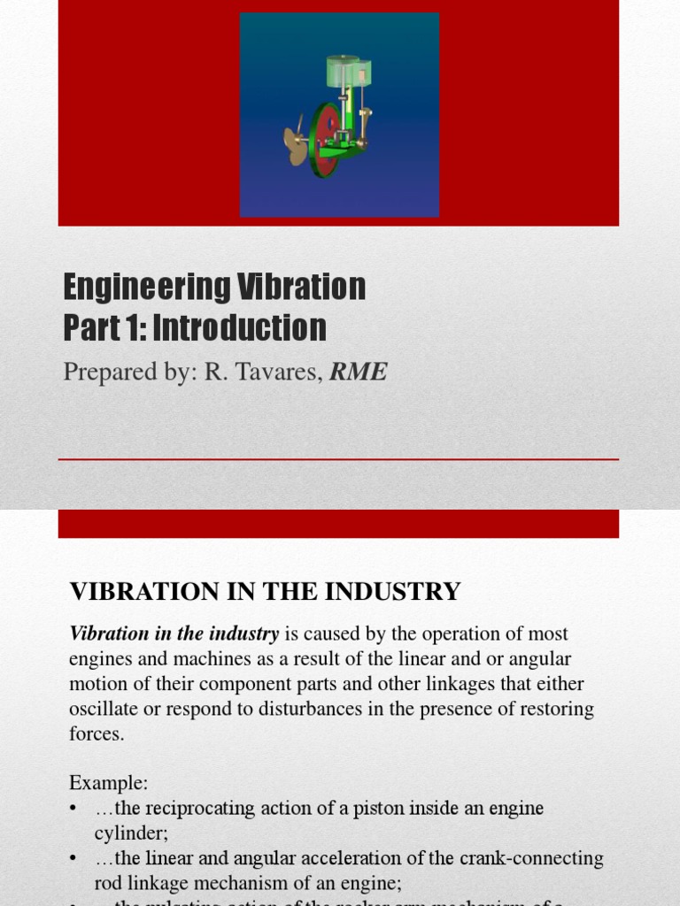 Engineering Vibration Part 1 Pdf Oscillation Force