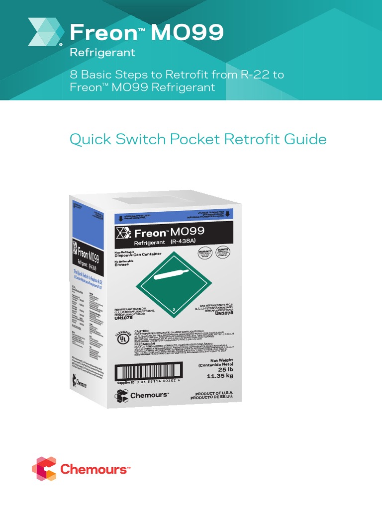 Retrofit R22 To Freon MO99 8 Basic Steps | PDF | Cold | Nature