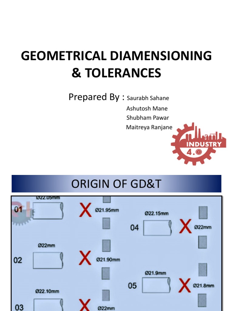 Geometrical Diamensioning & Tolerances: Prepared by | PDF | Surface Roughness | Engineering ...