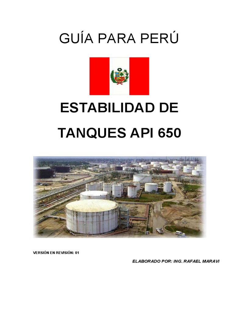 Estabilidad de Tanques API 650 PERÚ | PDF | Ciencias de la Tierra | Mecánica
