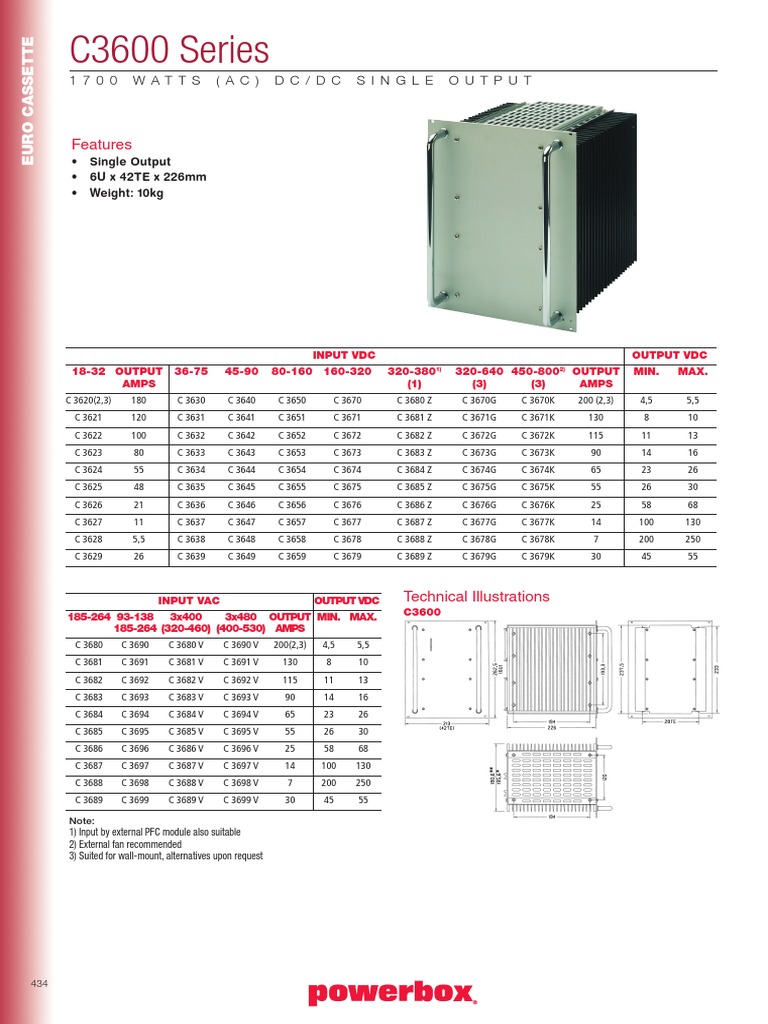 C3600 Series: Features | PDF | Electronics | Electrical Engineering