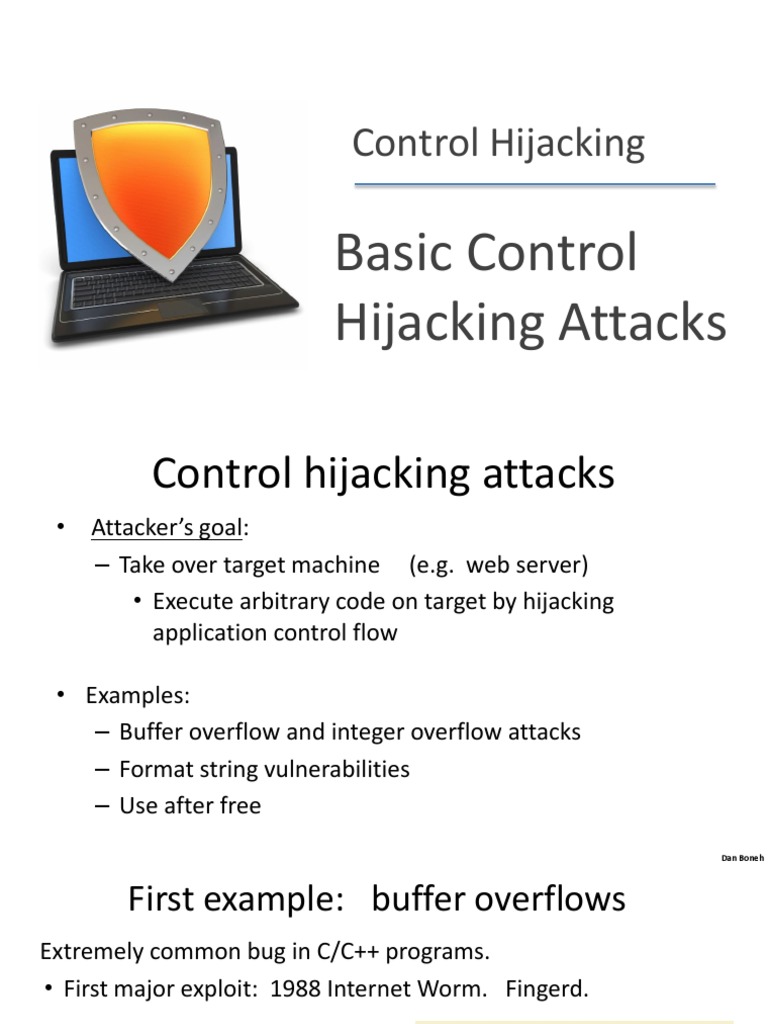 Basic Control Hijacking Attacks Pdf C Programming Language Java Script