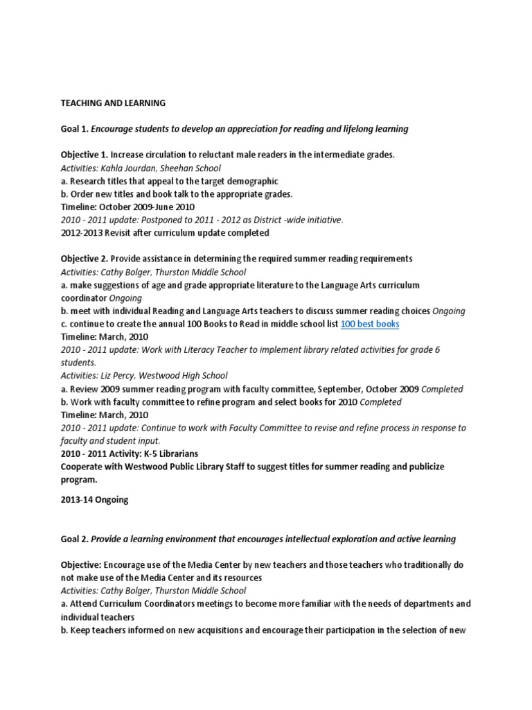 Action Plan in The Library 2017 | PDF | Information Literacy | Teachers