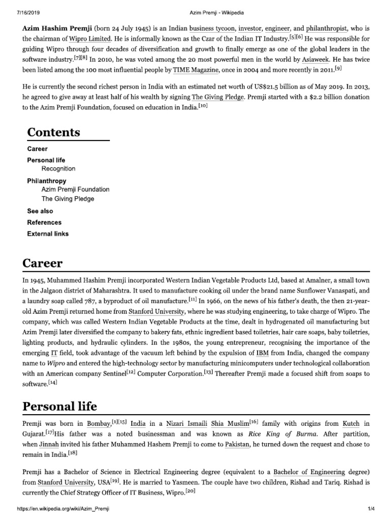 Azim Premji PDF | PDF