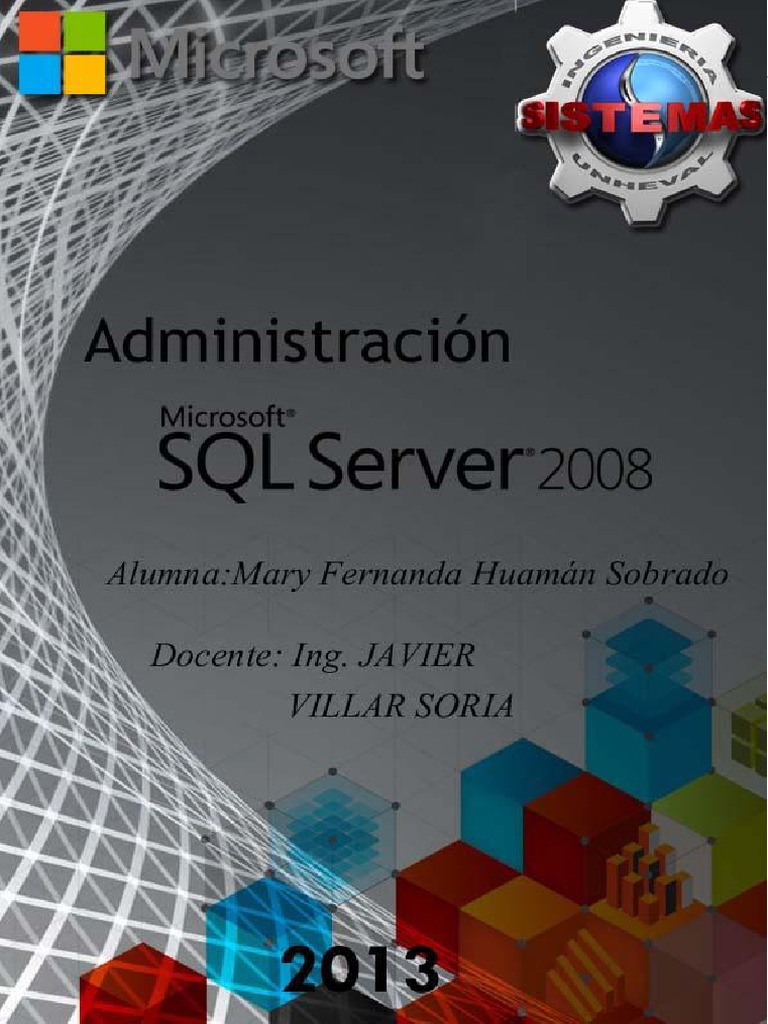 Administración de Base de Datos Con Microsoft SQL 2008 | PDF | Servidor SQL de Microsoft | Tabla ...