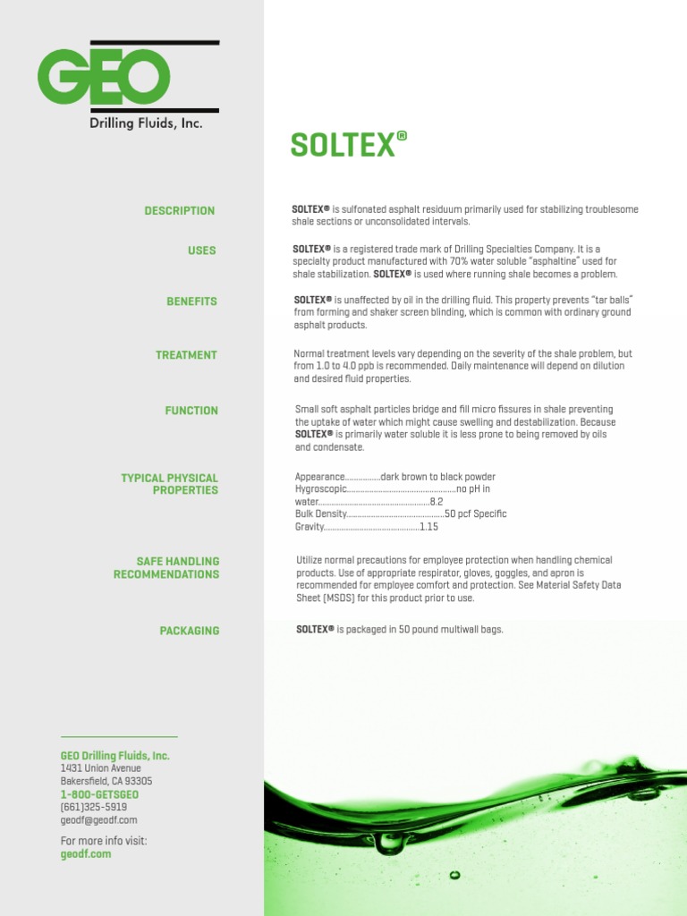 Geo Soltex | PDF | Asphalt | Chemistry