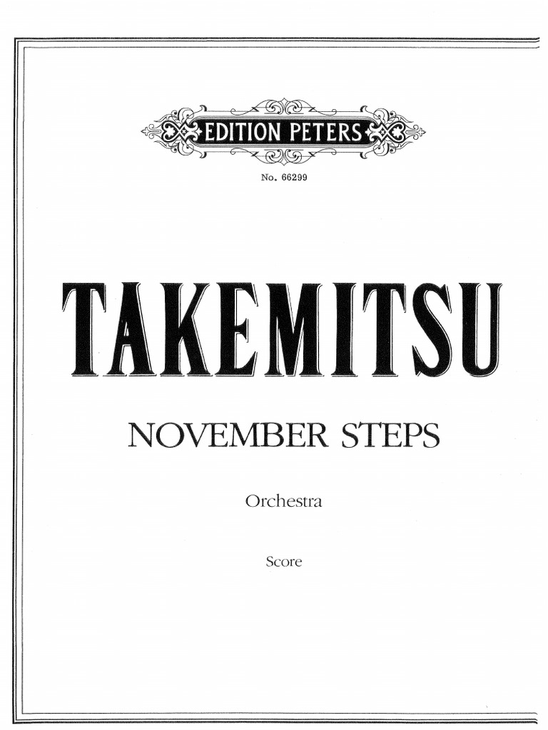 November Steps (1967) (Biwa - SHKH - Orch) | PDF