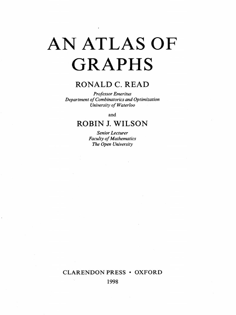 An Atlas of Graphs | PDF | Graph Theory | Mathematical Relations