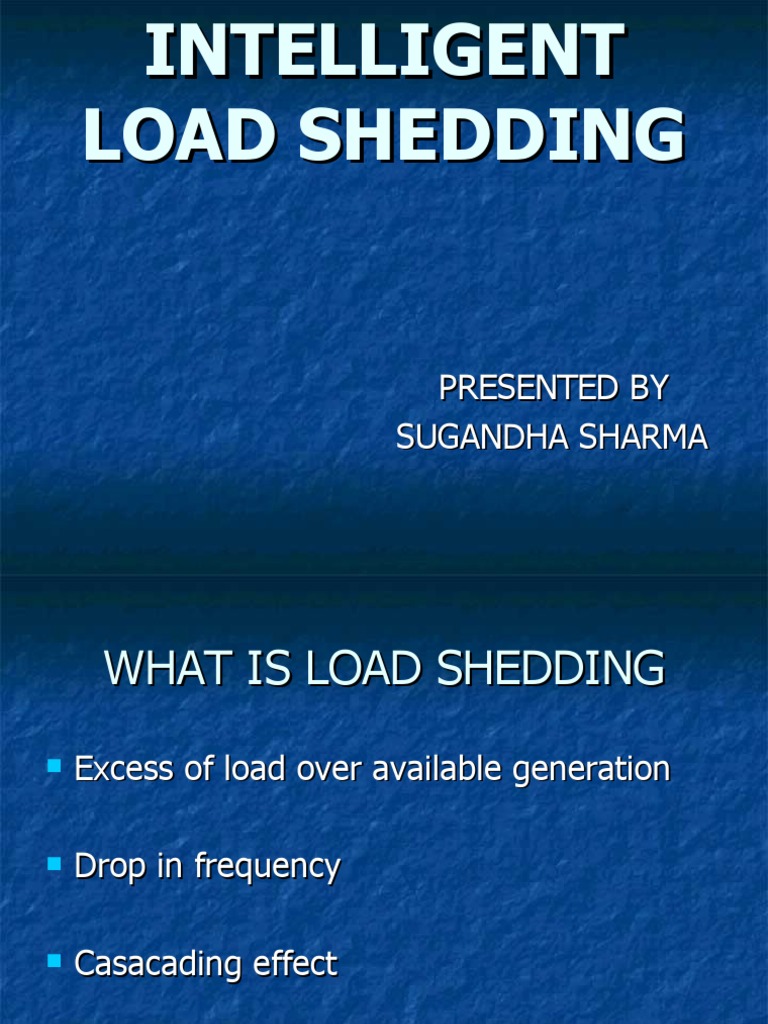 Intelligent Load Shedding Controller | PDF | Ac Power | Programmable ...