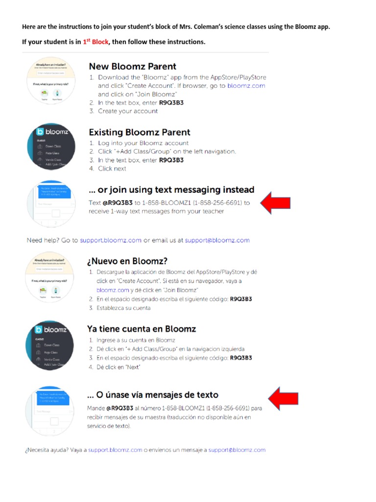 Bloomz Instructions | PDF | Science | Science And Technology