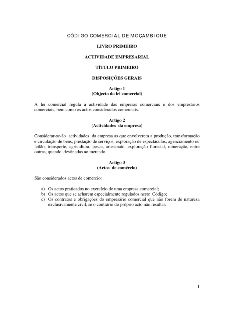 Codigo Comercial | PDF