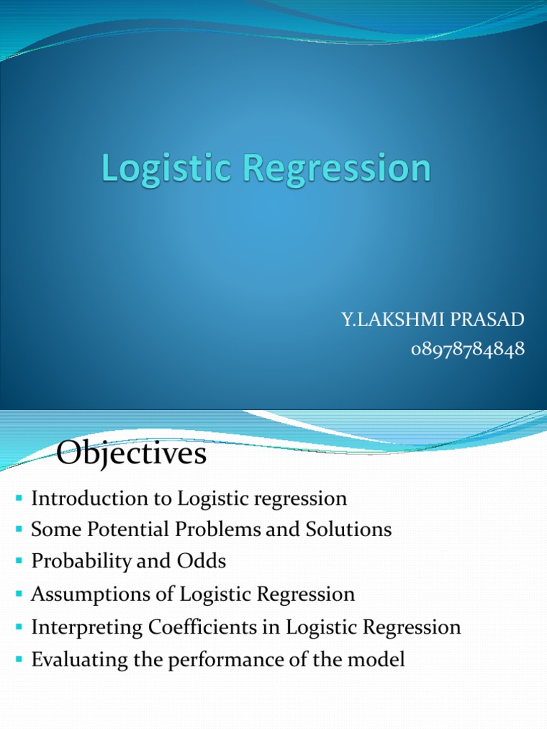 Logistic Regression for Analysts | PDF | Logistic Regression | Statistical Classification
