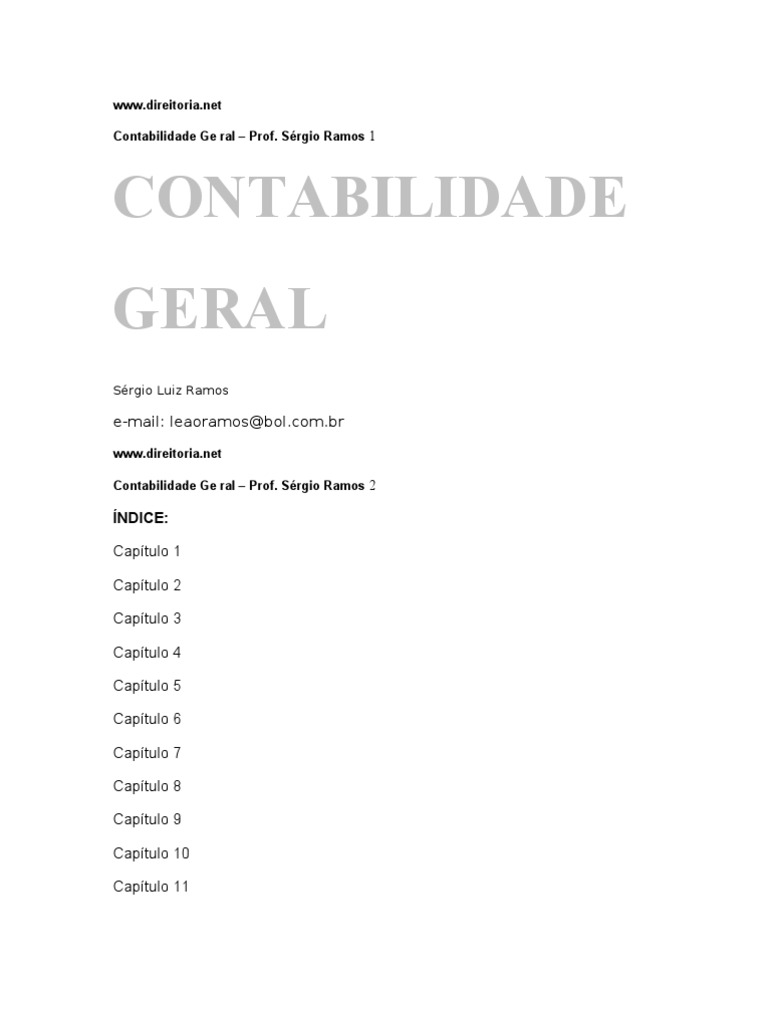 Contabilidade básica | PDF | Capital próprio (finanças) | Contabilidade