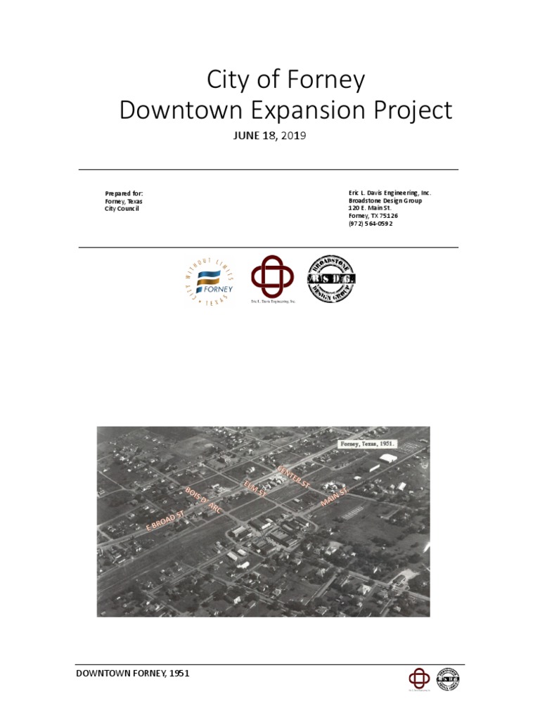 City of Forney - Downtown Extension Project | PDF | Business
