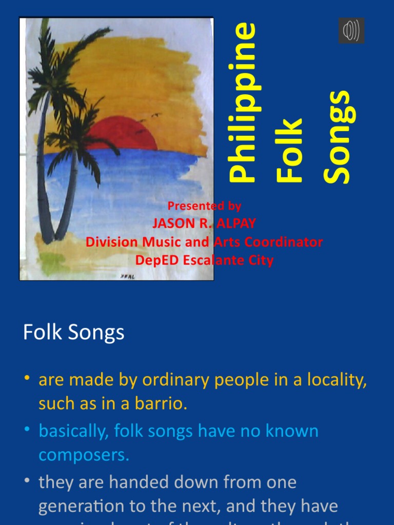 LECTURE-philippine Folk Songs | PDF | Songs | Folk Music