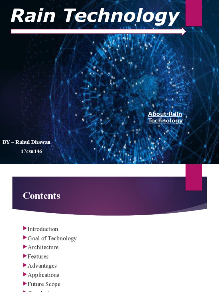 Rain Technology | PDF | Computer Cluster | Computer Network