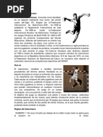 Reglas Basicas Del Handball | PDF | Deportes y actividades al aire libre