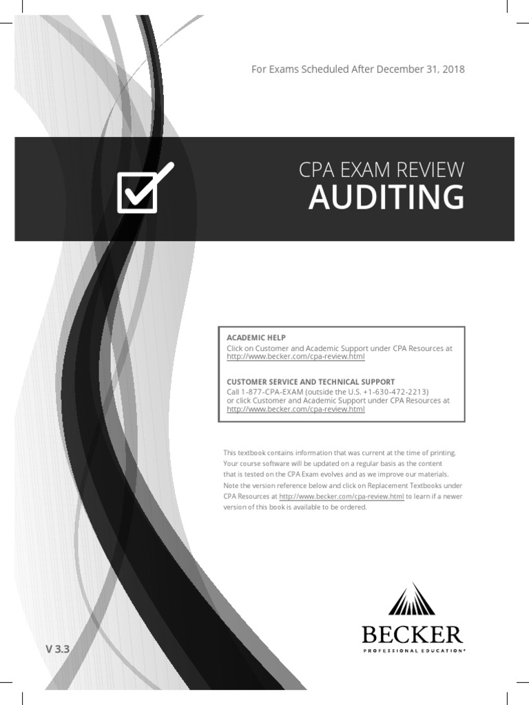 Auditing: Cpa Exam Review | PDF | Auditor's Report | Financial Audit