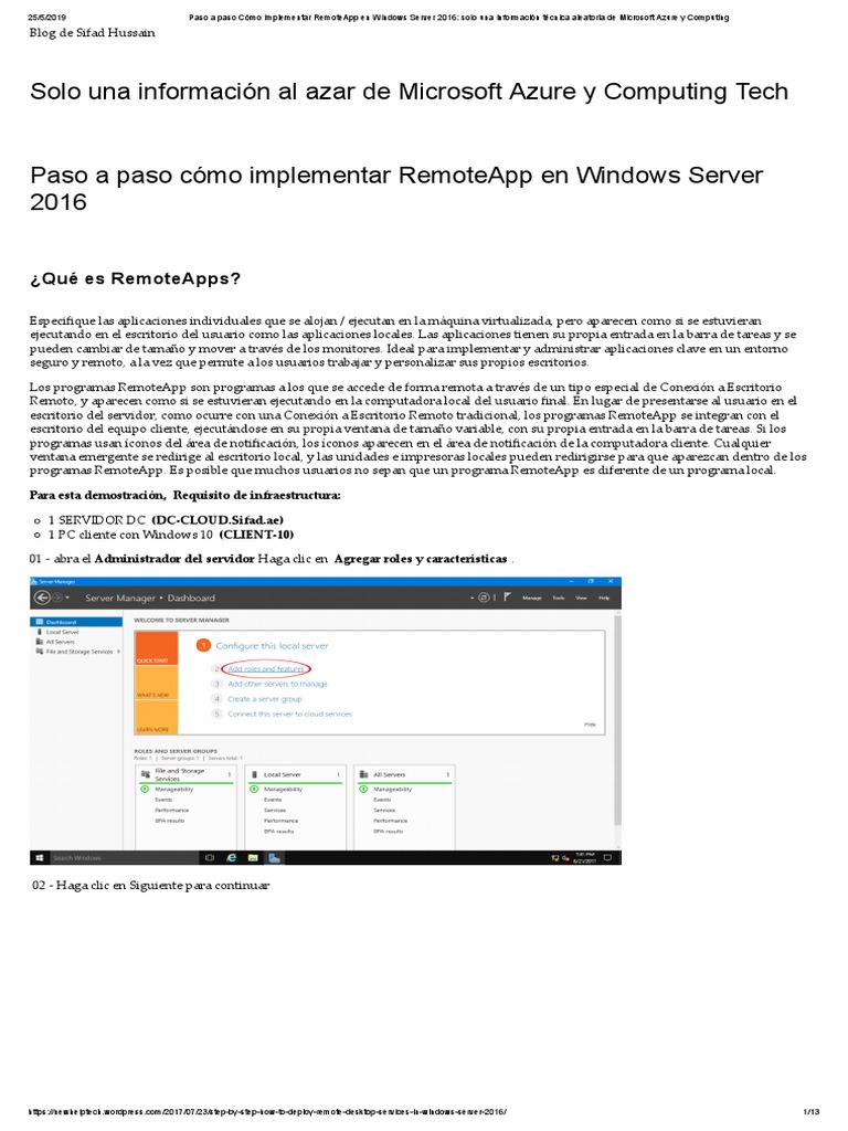 Paso A Paso Cómo Implementar RemoteApp en Windows Server 2016 - Solo Una Información Técnica ...