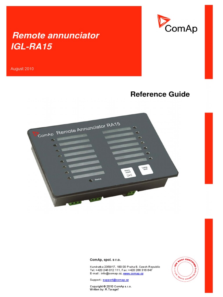 IGL-RA15 - Reference Guide PDF | Download Free PDF | Light Emitting ...