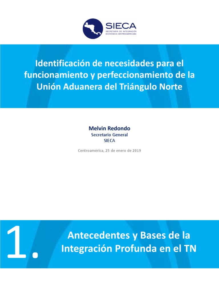 Presentacion Sieca 0 | PDF | Centroamérica | El Salvador