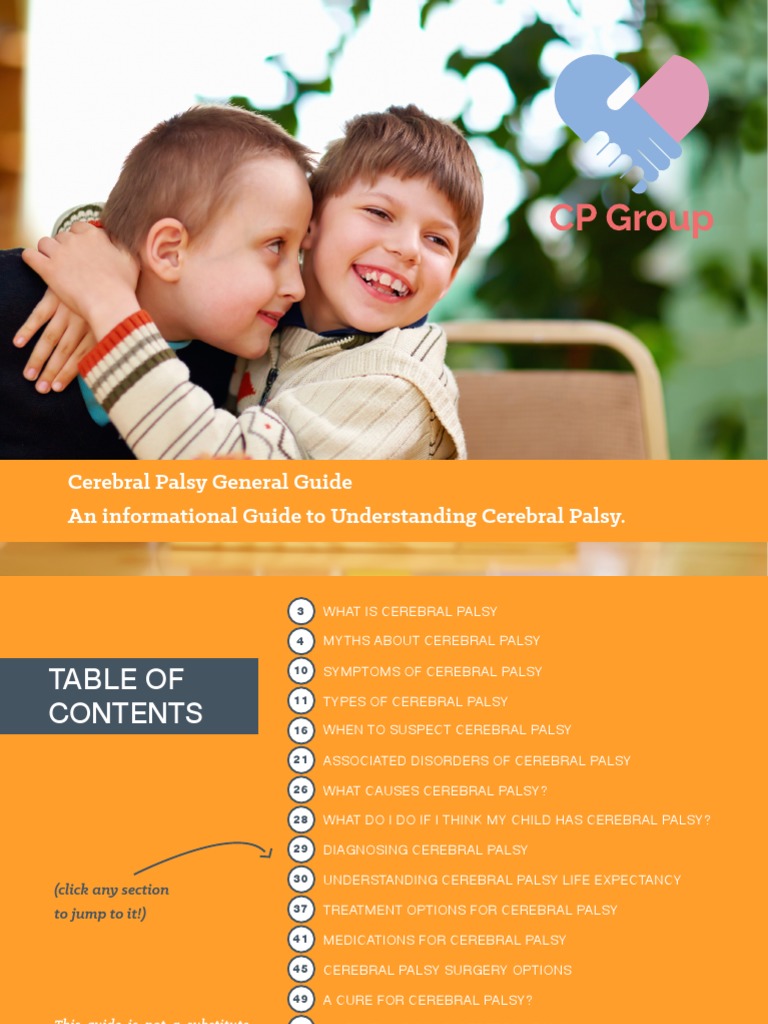 Cerebral Palsy Group General Guide | PDF | Cerebral Palsy | Attention Deficit Hyperactivity Disorder