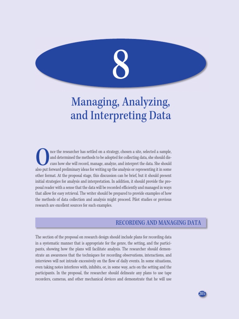 Managing, Analyzing, and Interpreting Data PDF | PDF | Data Analysis ...