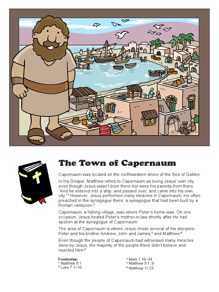 The Town of Capernaum: Footnotes | PDF | Gospel Of Matthew | Saint Peter