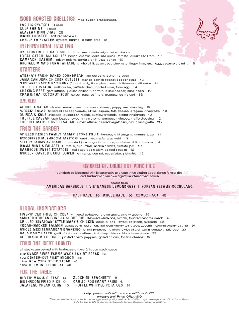 International Smoke Menu | PDF | Salad | Food And Drink Preparation