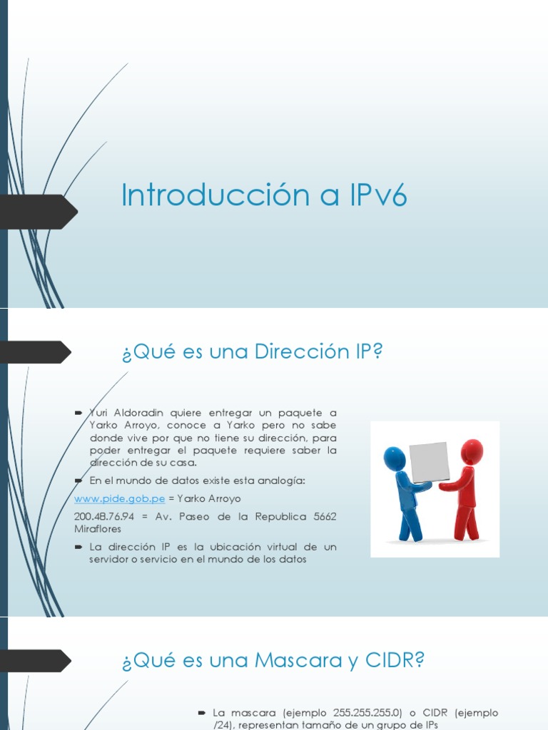 Introducción A IPv6 | PDF | Dirección IP | Yo Pv6