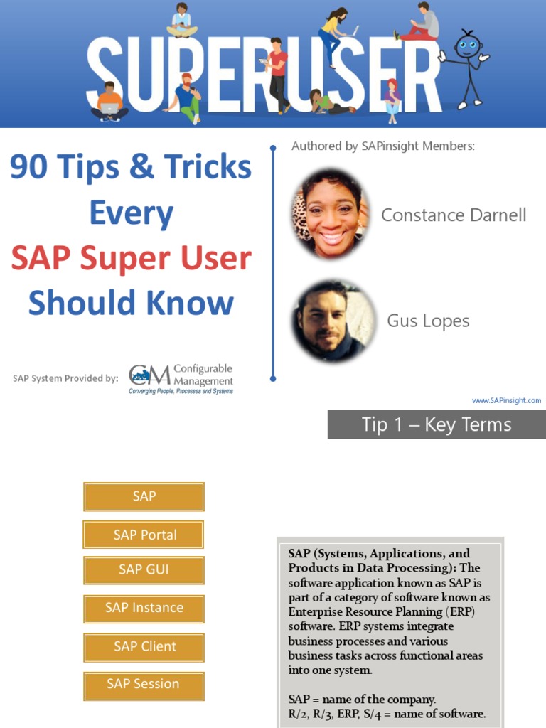 SAP Super User Should Know | PDF | Enterprise Resource Planning | Menu (Computing)