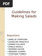 Lesson 5 Store Salads and Dressings | PDF | Salad | Leaf Vegetable