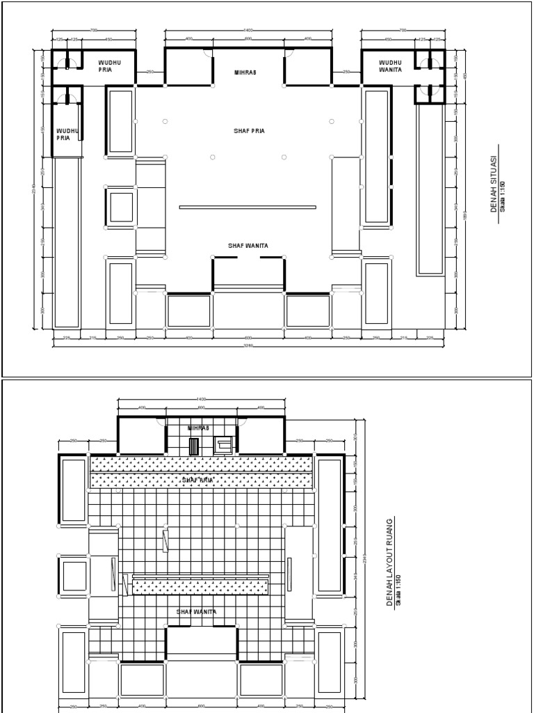 Mosque Layout and Measurements | PDF | Religion And Belief | Qur'an
