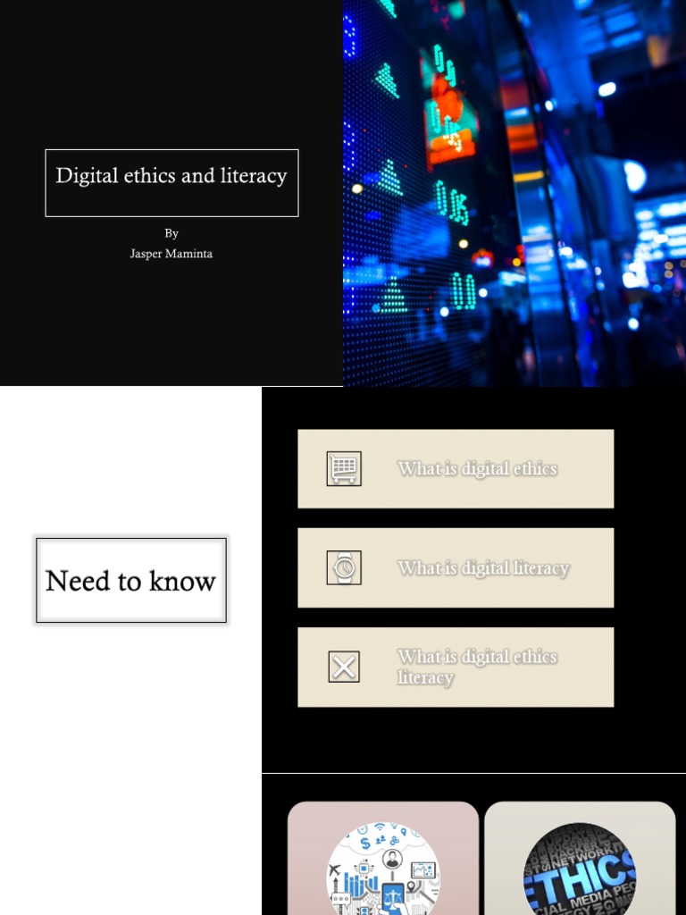 Ethical Digital Literacy Overview | PDF | Communication | Social ...