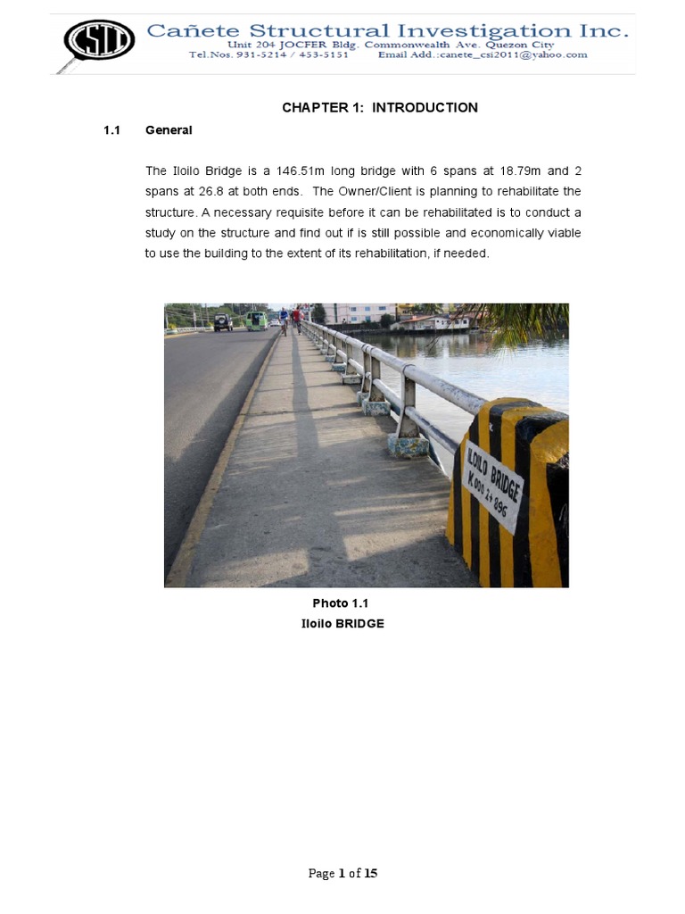 Sample Draft Final Report (Iloilo) | PDF | Fibre Reinforced Plastic ...
