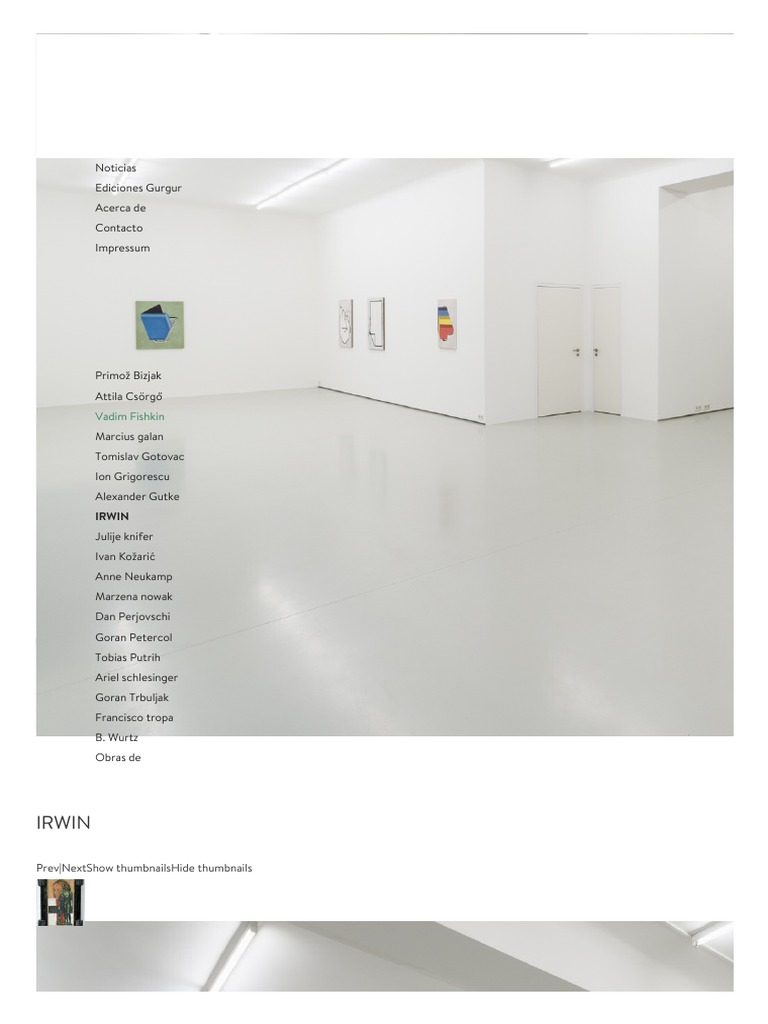 IRWIN - Gregor Podnar | PDF | Movimientos de arte | Movimientos