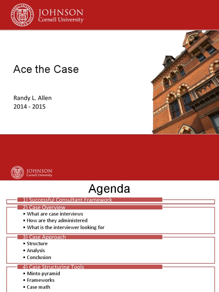 Ace The Case Handout 2014-2015 v2 Cornell PDF | PDF | Question | Leadership