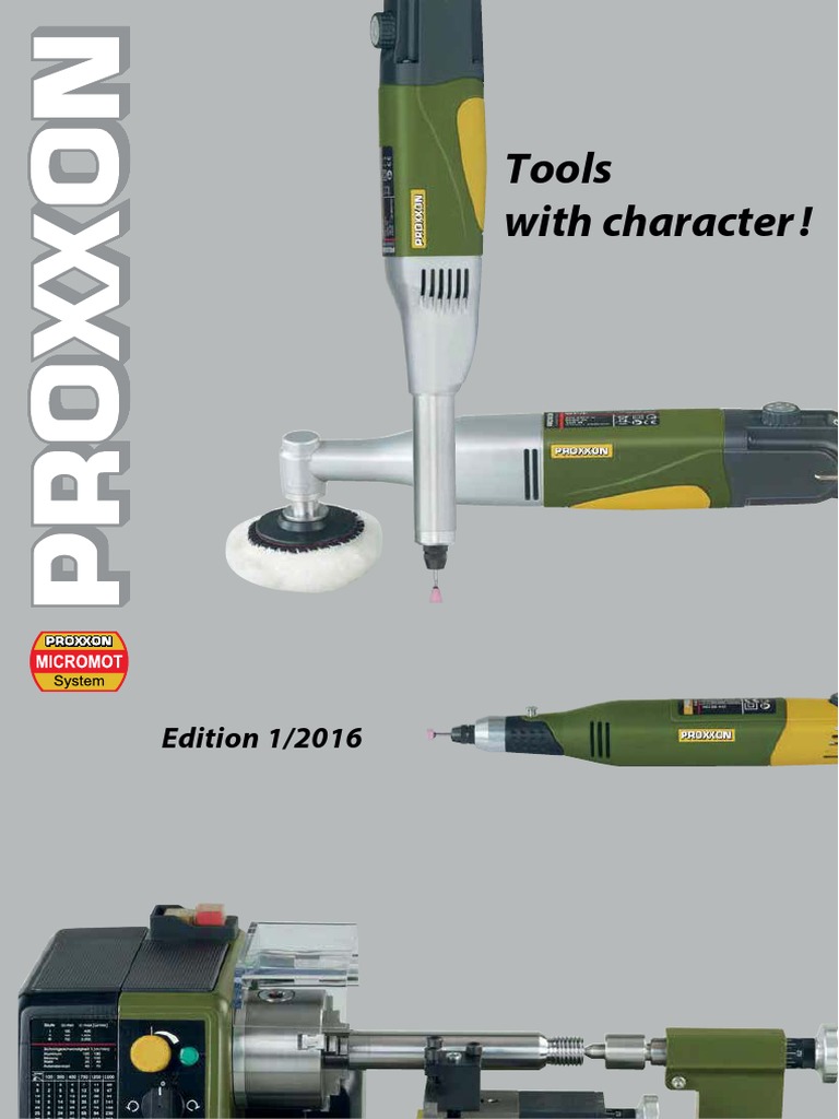 PROXXON | PDF | Drill | Grinding (Abrasive Cutting)