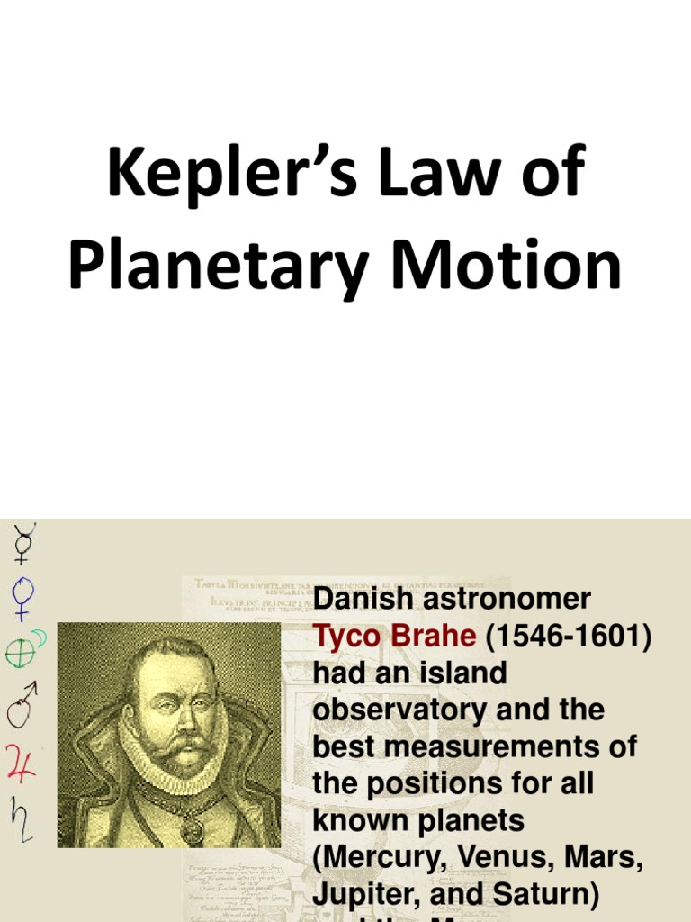 Kepler's Law of Planetary Motion | PDF | Apsis | Orbit